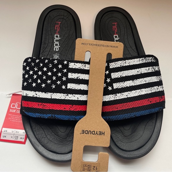Hey Dude | Shoes | Hey Dude Phoenix Sox 11 12 Slide Patriotic Usa Flag ...
